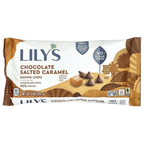Lily's Sugar Free, Non-GMO, Gluten Free Dark Chocolate Baking Chips, 24 ...