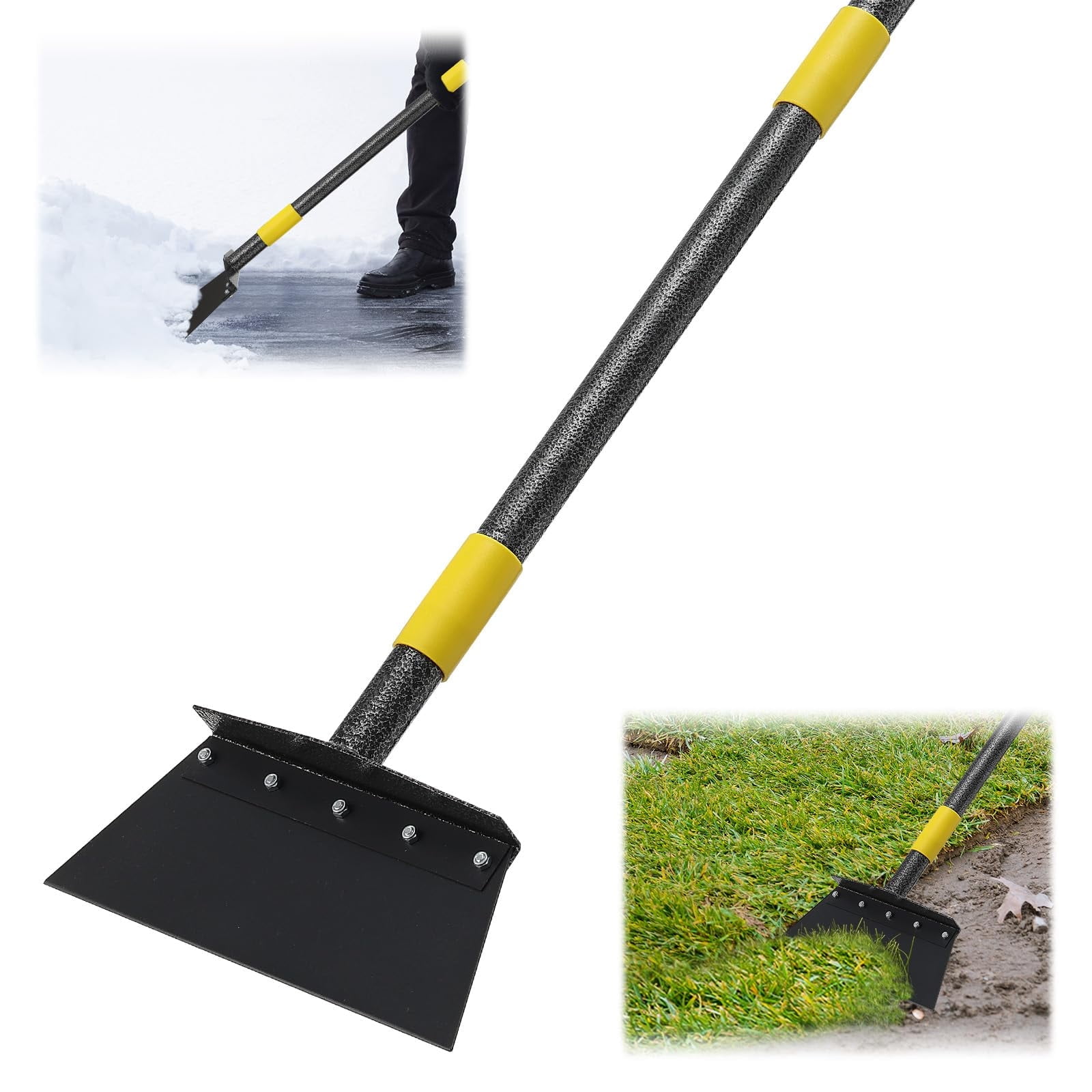 AEASKIEY 74'' Ice Chopper, Separate Manual Weeder, Long Multifunctional ...