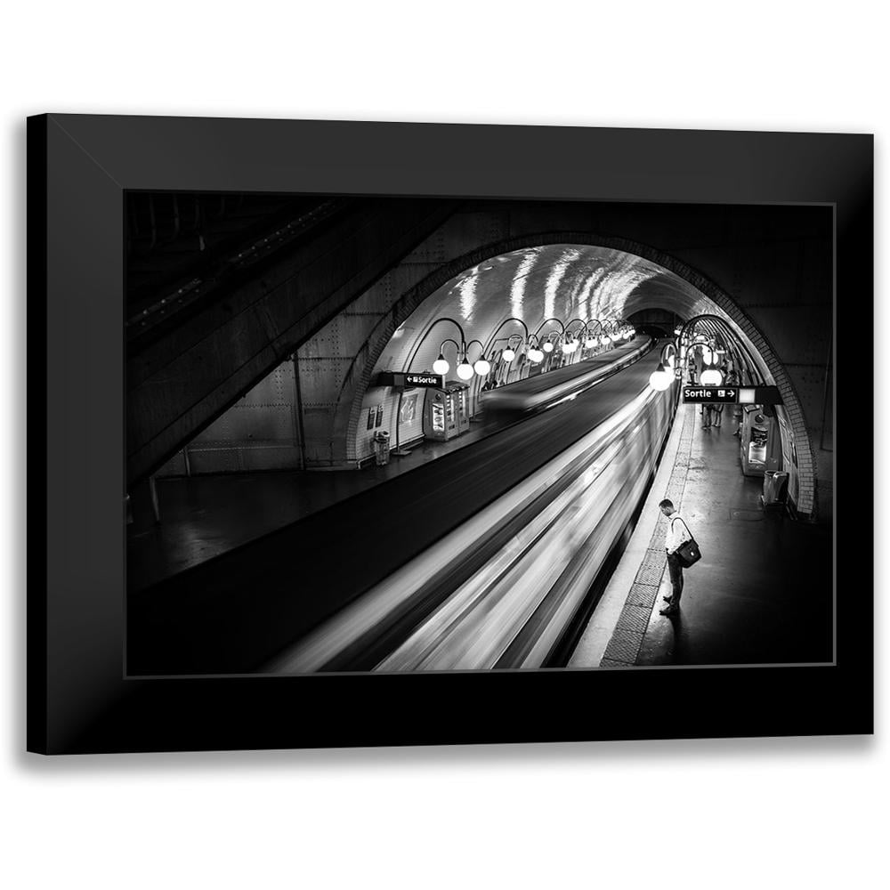 Lim, Michael 14x11 Black Modern Framed Museum Art Print Titled - Paris Metro - Walmart.com