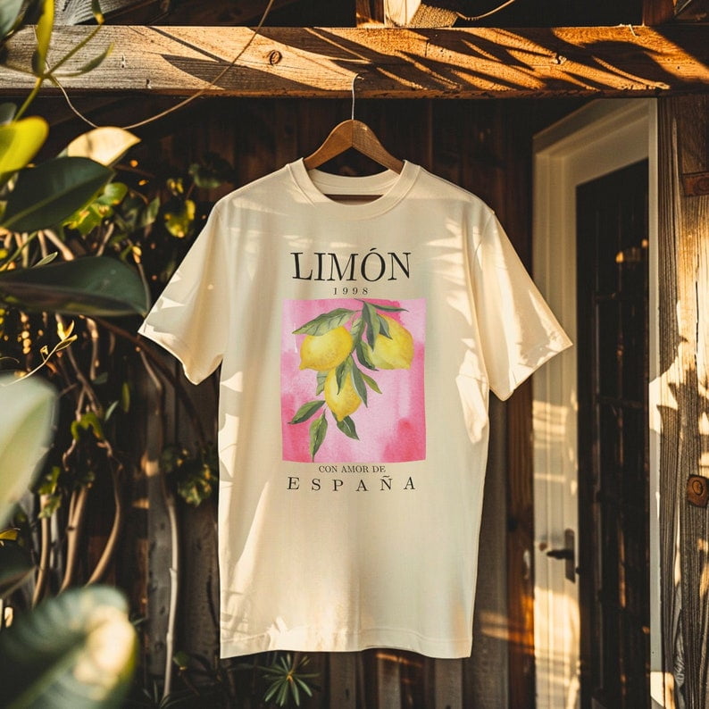 Limón con Amore de España Tshirt, Italian Lemon Tee, Limoncello Shirt ...