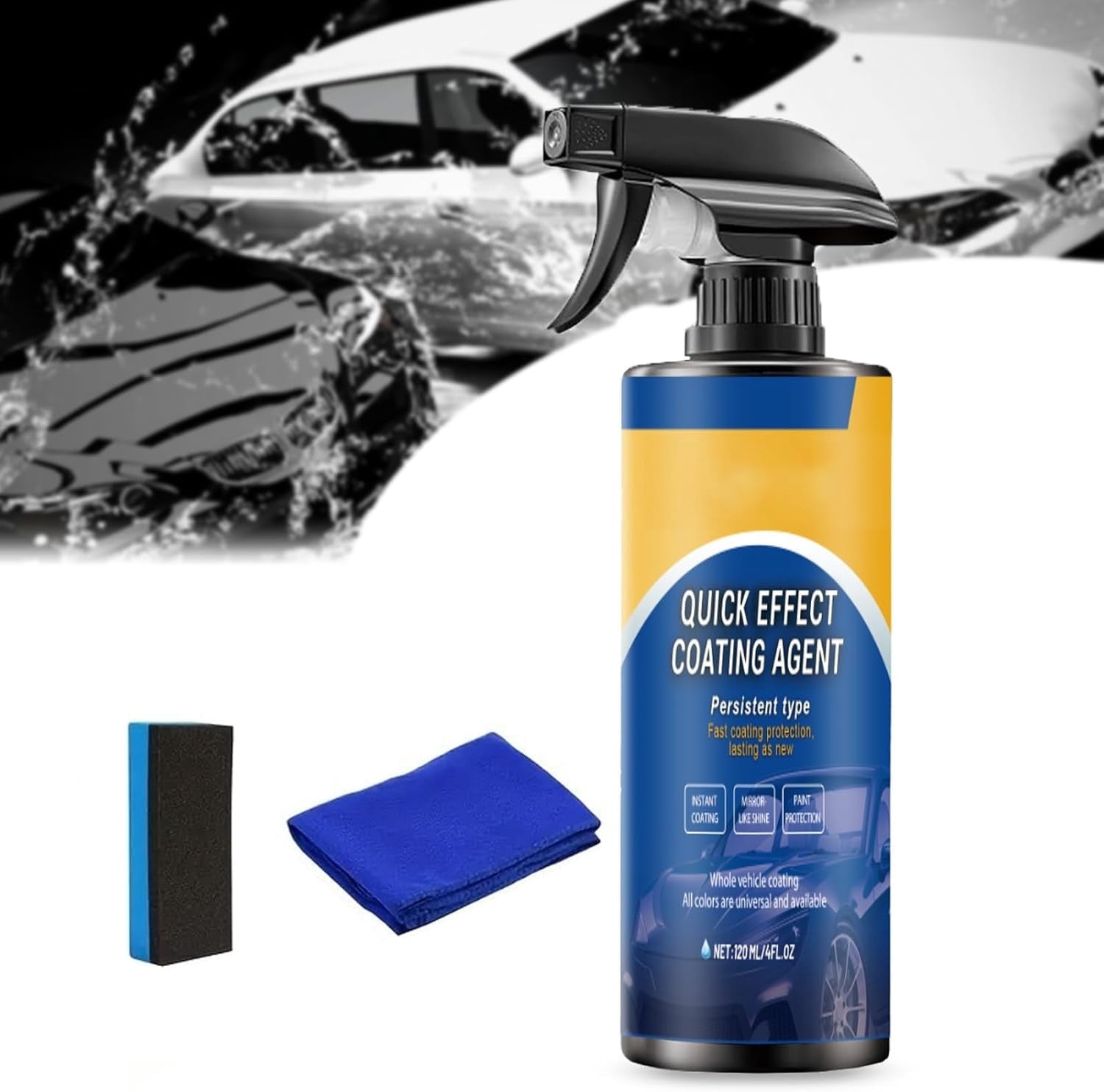 YUSUIYI Car Coating Spray,4.23oz Advanced Quick Effect Coating Agent ...