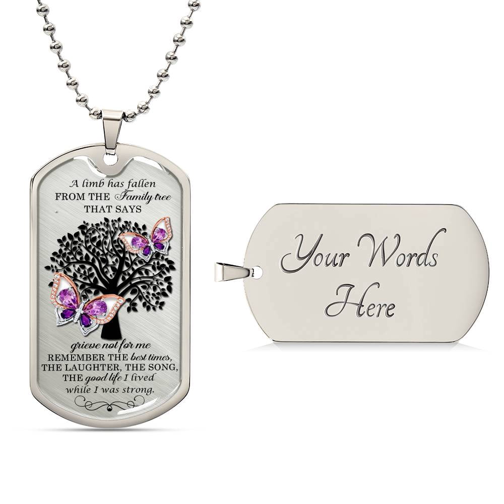 A Limb Has Fallen From The Family Tree Necklace - Gift For Loved One ...