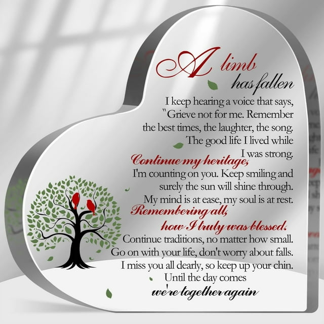 A Limb Has Fallen Sign, Loss of Loved One Sympathy Gift, Memorial Gifts ...