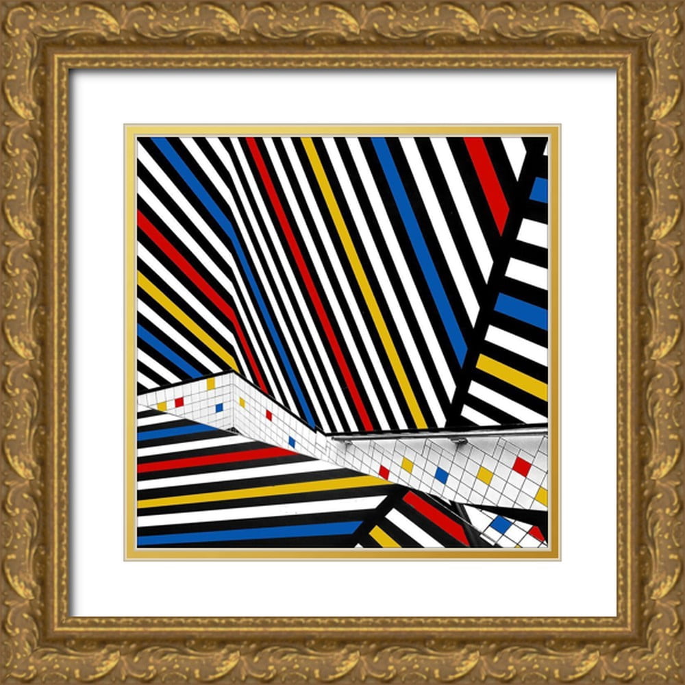 Limberg, Huib 15x15 Gold Ornate Wood Framed with Double Matting Museum ...