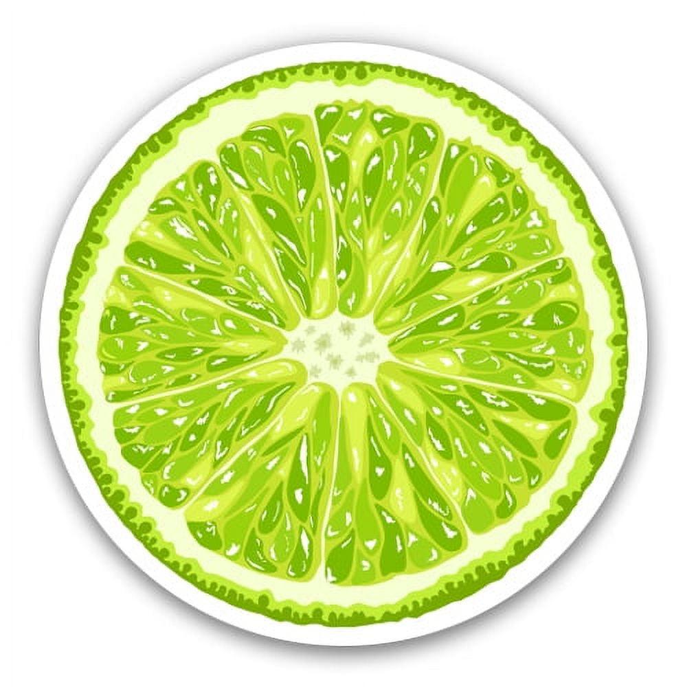 Lime - 8" Vinyl Sticker - For Car Laptop I-Pad - Waterproof Decal ...