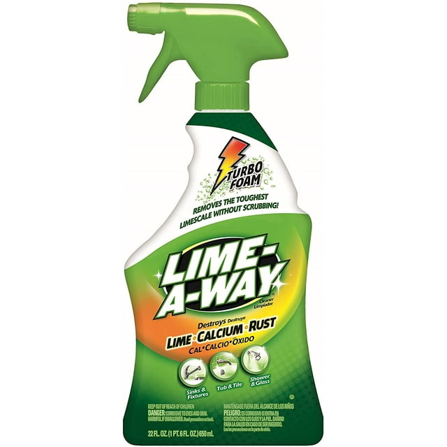 Lime-A-Way Hard Water Cleaning Remover, Lime Calcium Rust Cleaner, 22 ...