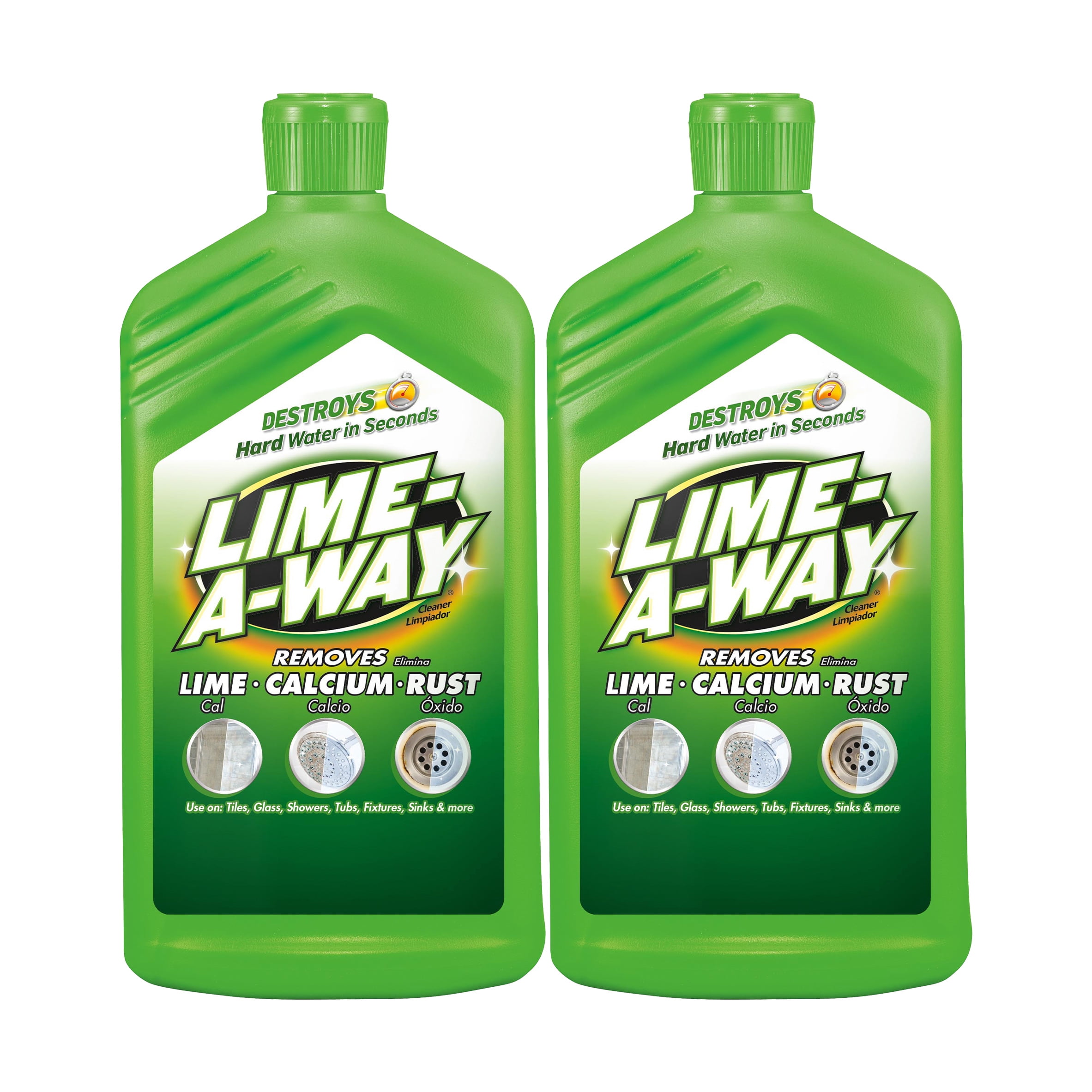 LIME-A-WAY Lime, Calcium and Rust Cleaner 28 oz, Pack of 2, Removes ...