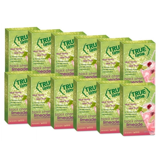 Lime Black Cherry Limeade Drink Mix, 10-Count (Pack of 12) - Walmart.com