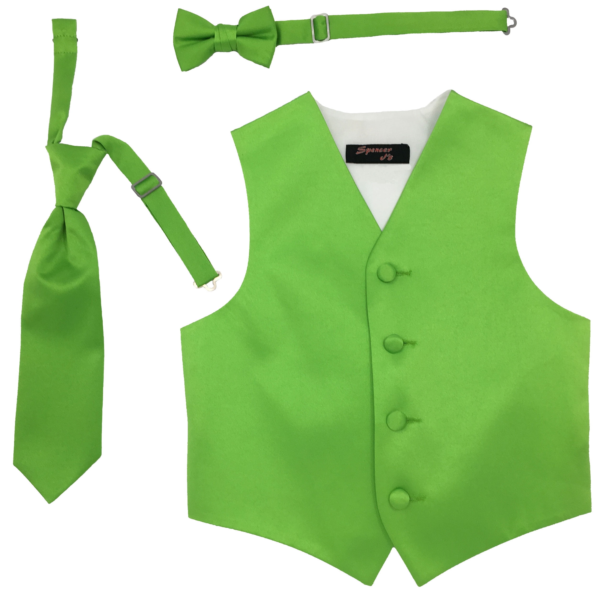 Lime Boys Satin Vest Spencer J - Boys 9-10 - Walmart.com