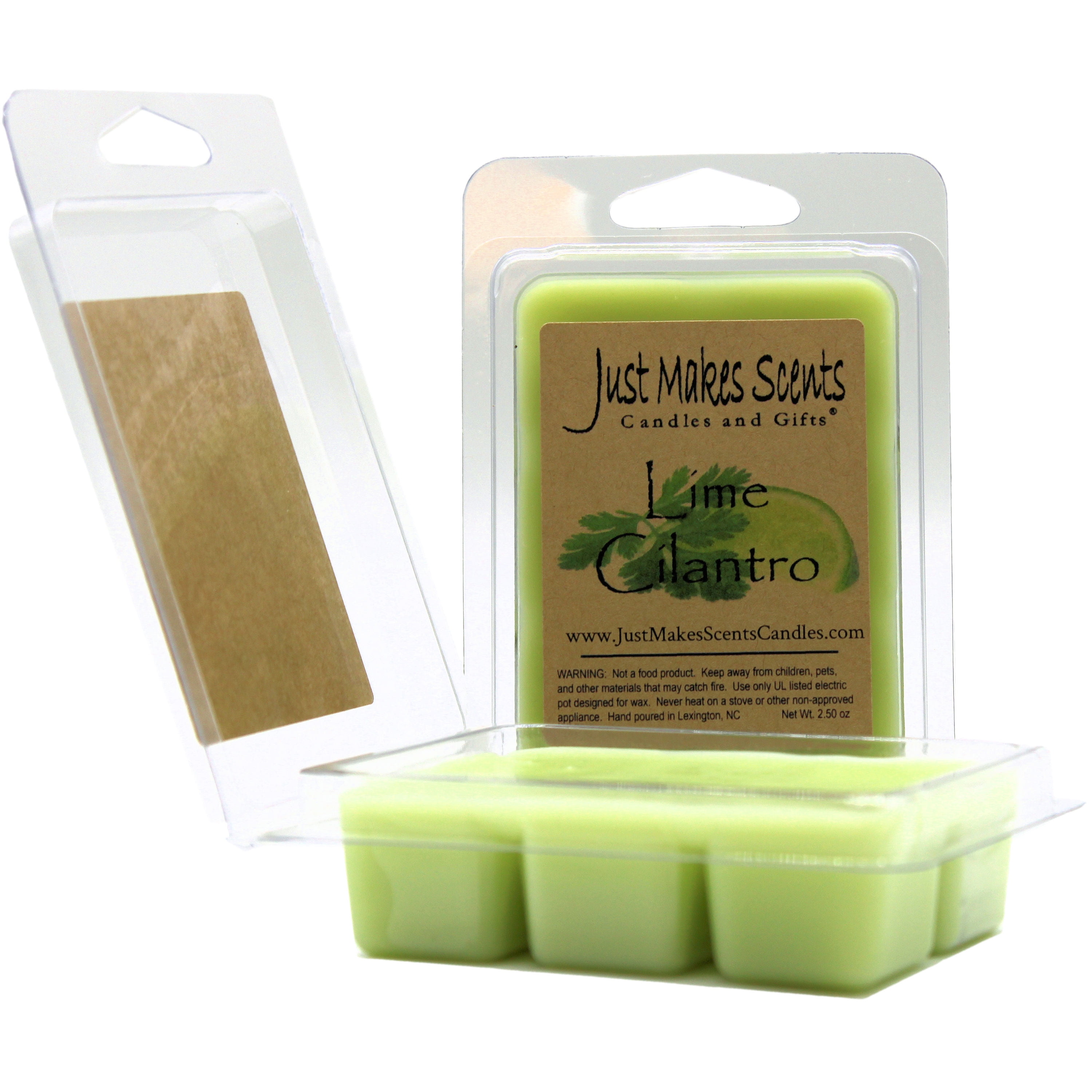 Lime Cilantro 2-Pack Soy Wax Melts Homemade -Just Makes Scents Candles ...