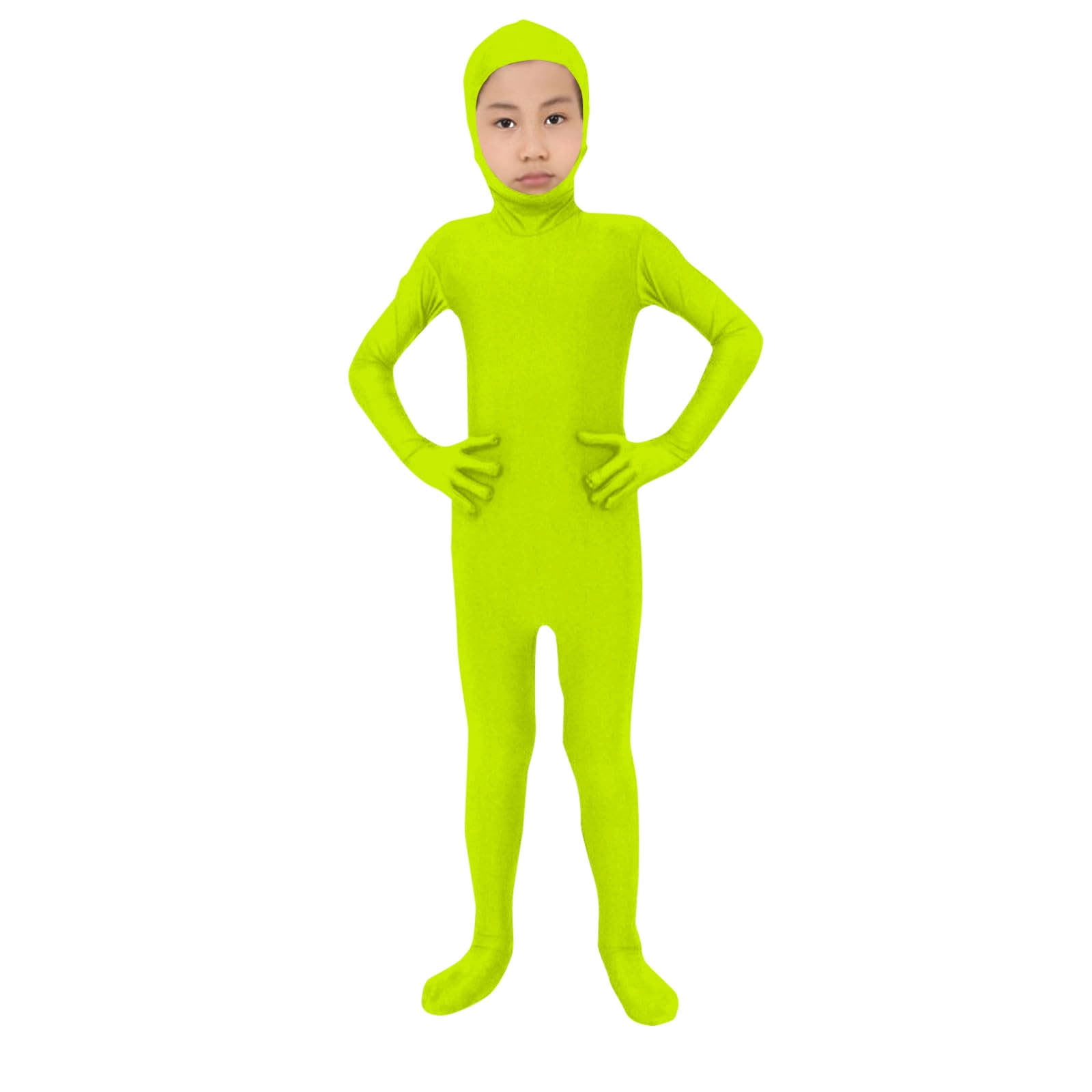 Lime Green Boy Girl Body Shaper for Children Boy Girl Fall Winter Long ...