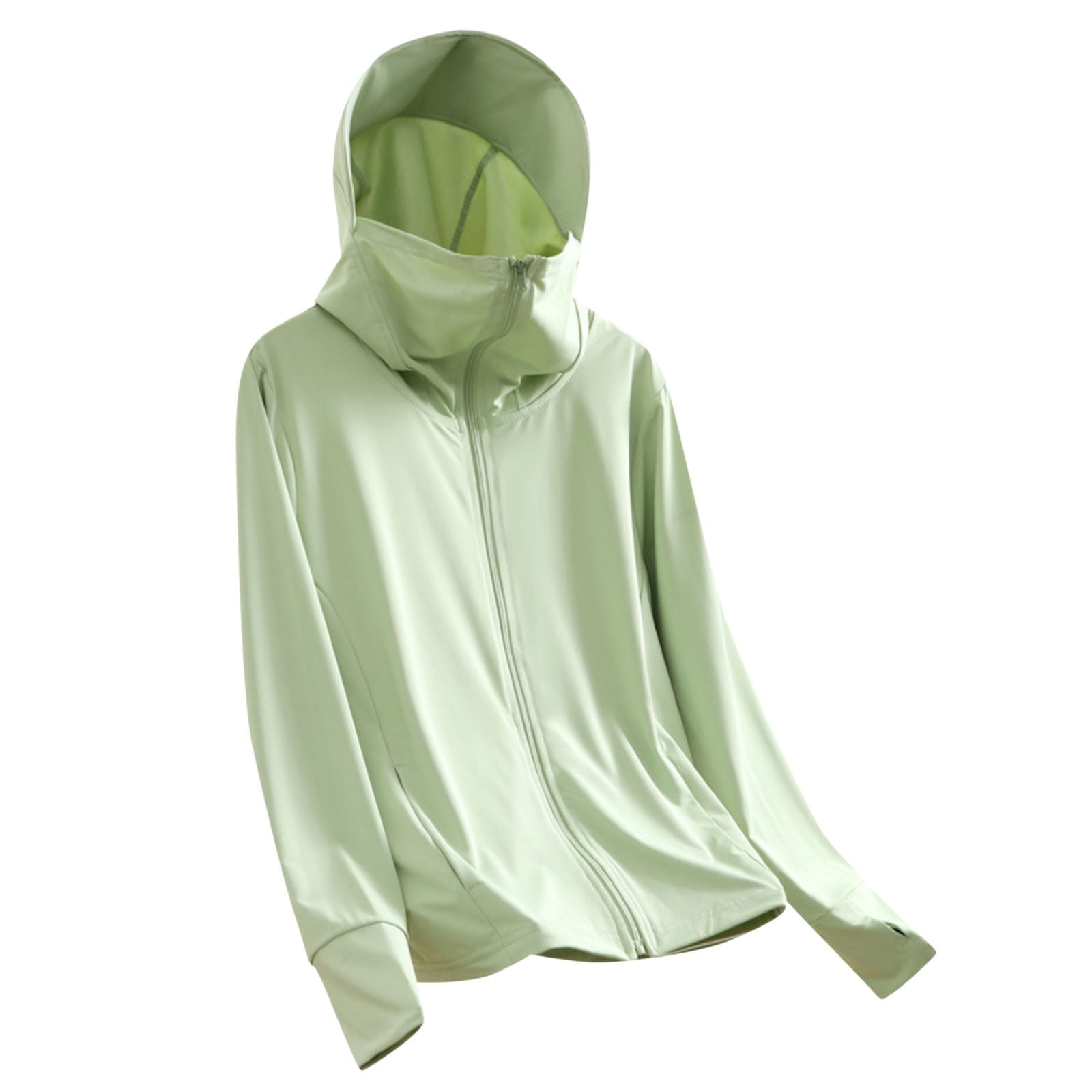 Lime Green Boy Girl Kids Girl Boy Thin Sun Protection Quick Dry Hooded ...