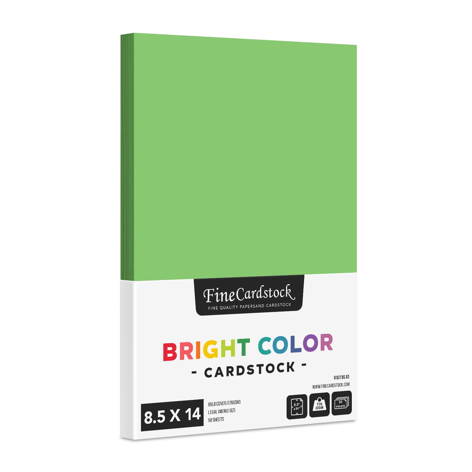 Lime Green Bright Color Cardstock Paper – Great for Arts and Crafts ...