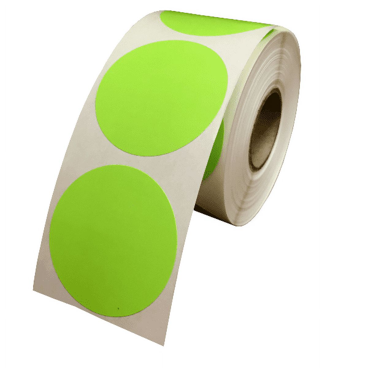 Lime Green Circle Stickers and Labels - 1.5" - Walmart.com