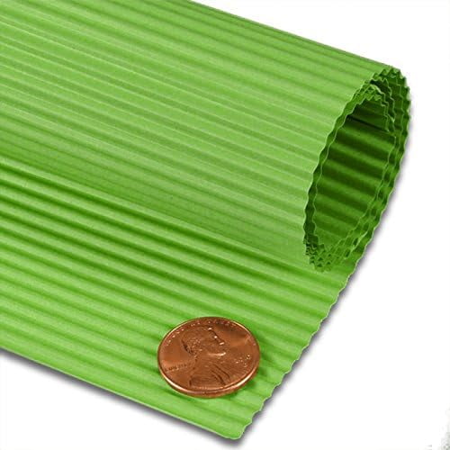 Lime Green Corrugated Paper 19 5/8 X 27 1/2 | Quantity: 10 - Walmart.com