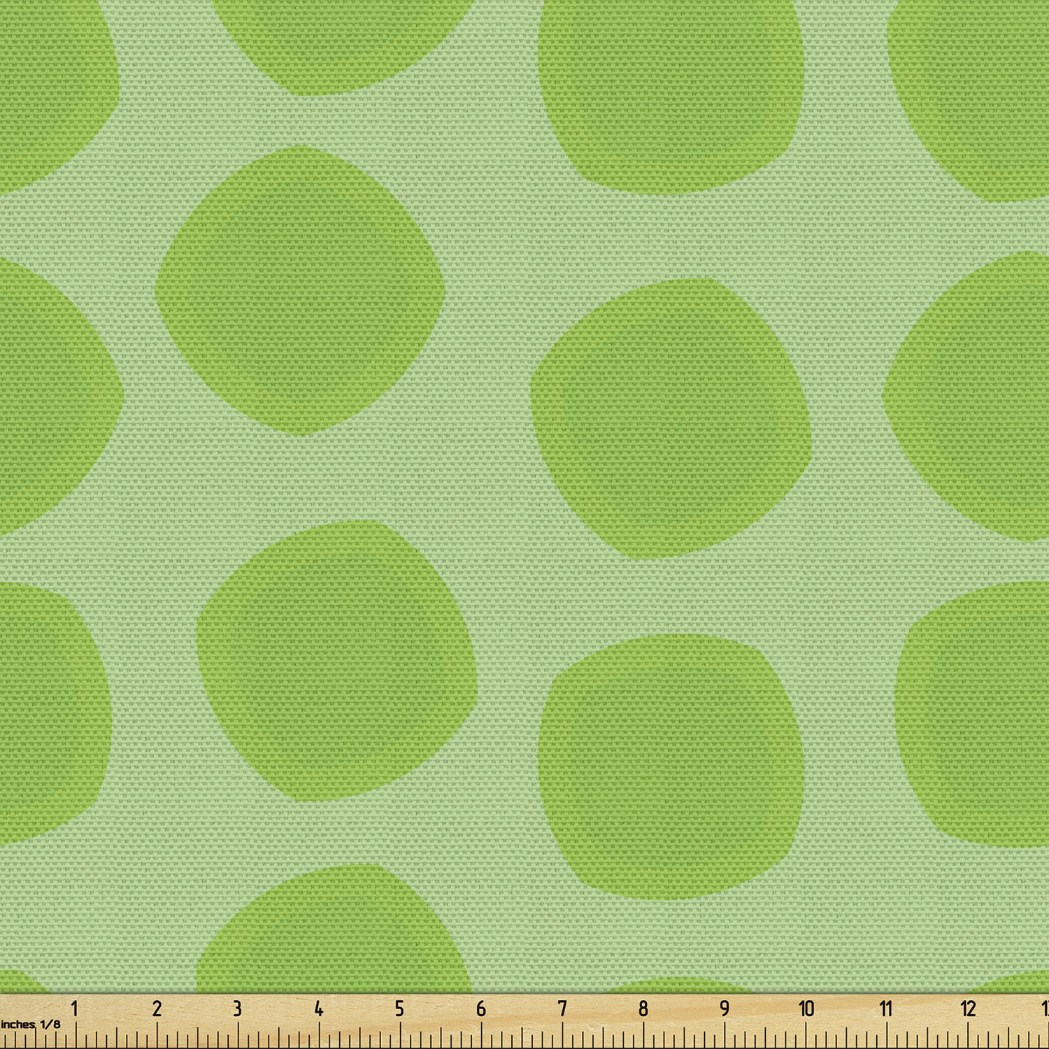 Ambesonne Lime Green Fabric by the Yard Upholstery, Simple Geometrical ...