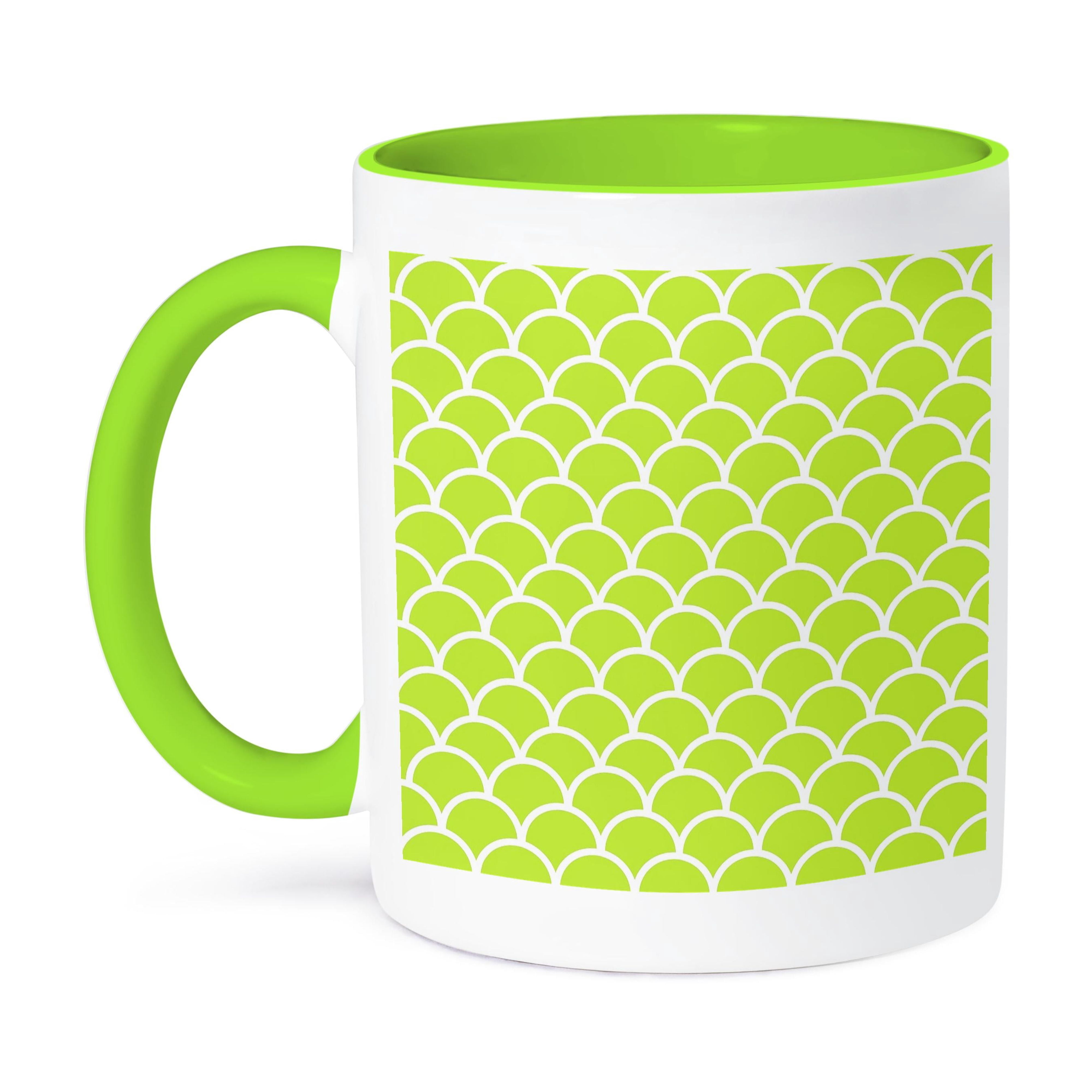 Lime Green Fish Scale Pattern - Japanese Style Fishscales ...