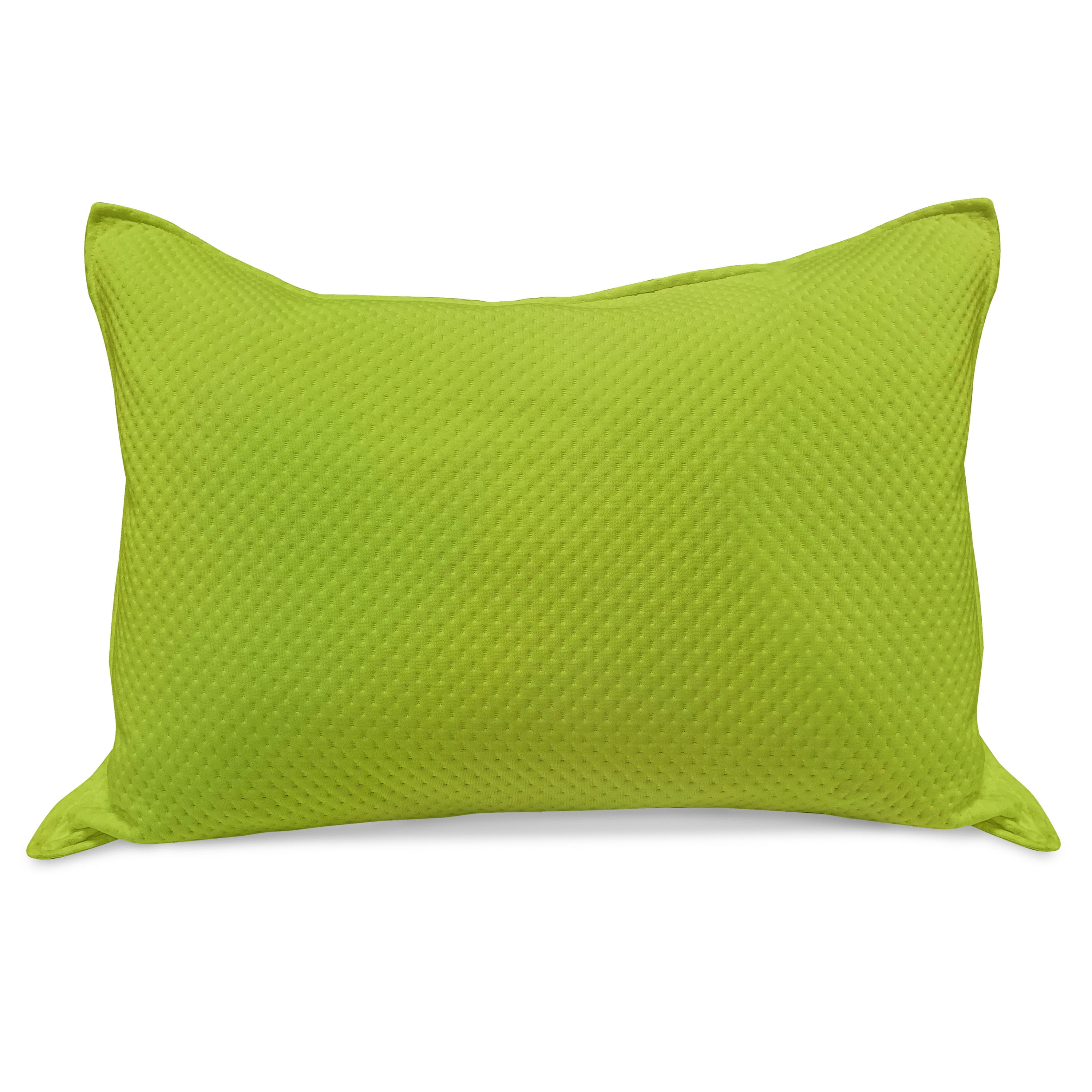 Lime Green Knitted Quilt Pillowcover, Empty Backdrop Blurry Off Focus ...