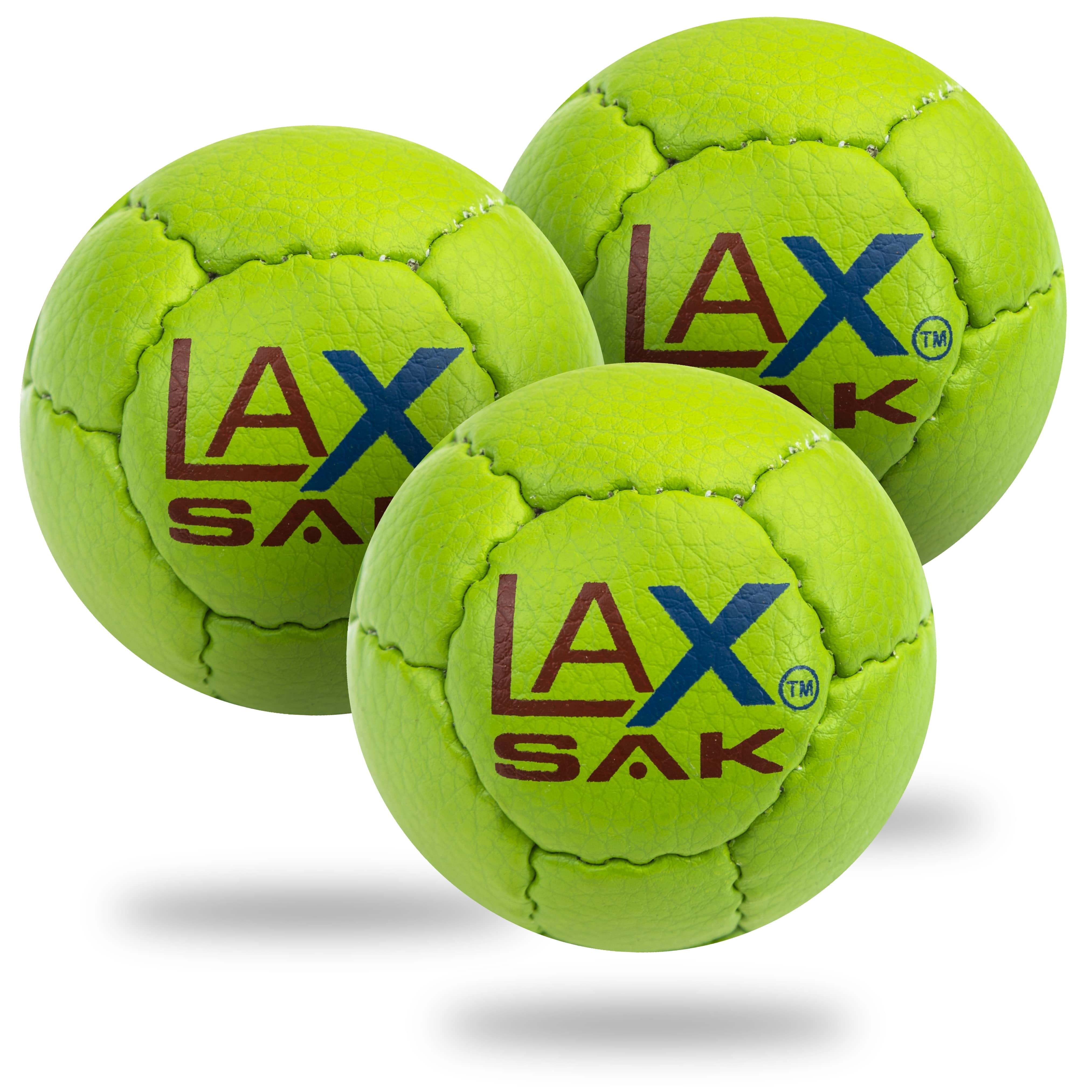 Lime Green Lacrosse Sak Balls, 3 Pack - Walmart.com