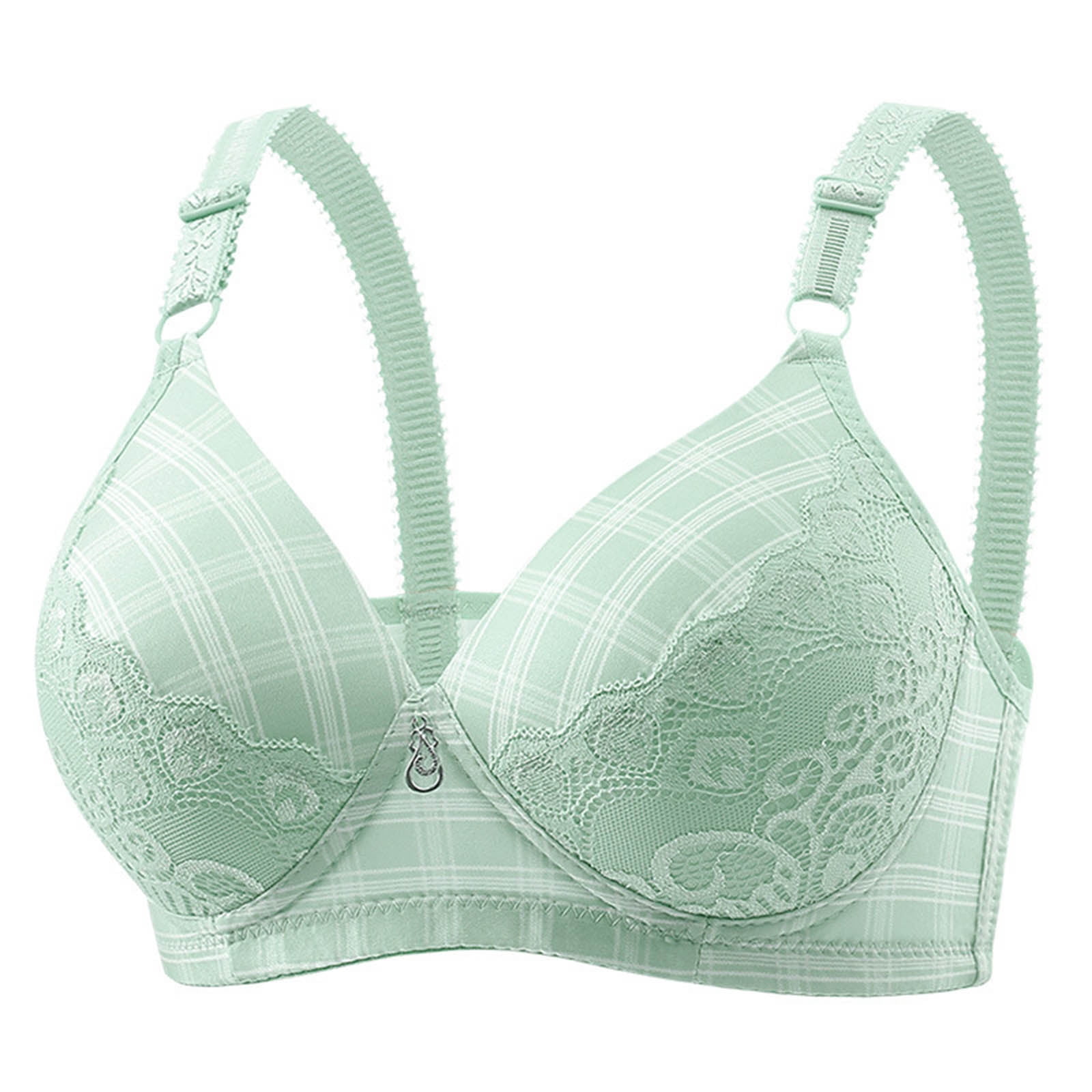 Lime Green Ladies Loose Fit Bralettes for Juniors Lace Spandex Thin ...