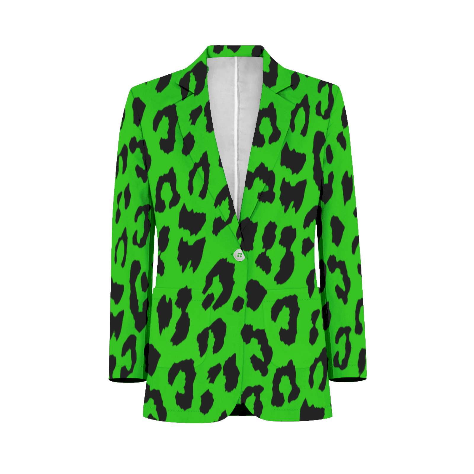 Lime Green Leopard Animal Print Customized Men's Suits full man Shawl ...
