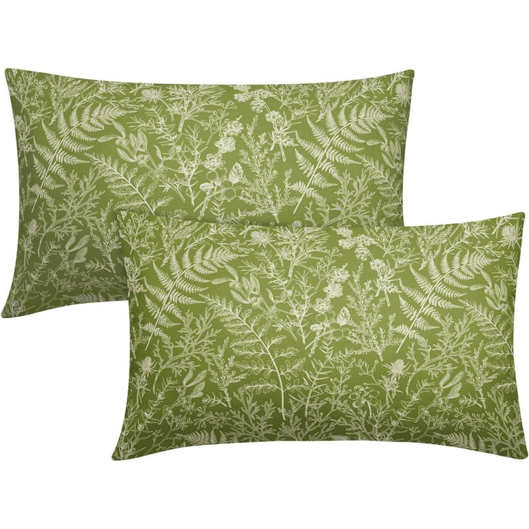 lime green rectangle cushion