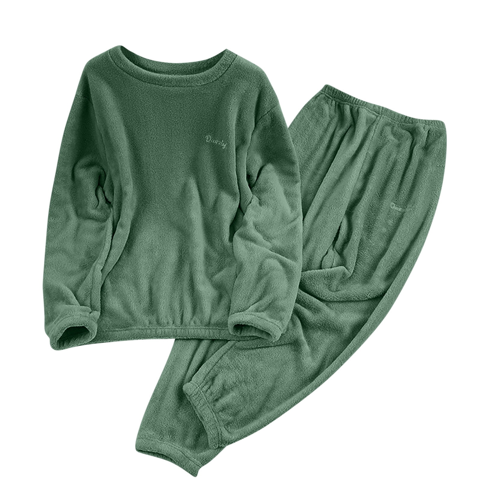 Lime Green Oversized Sets for Women Fall Winter Velvet Match Thick ...