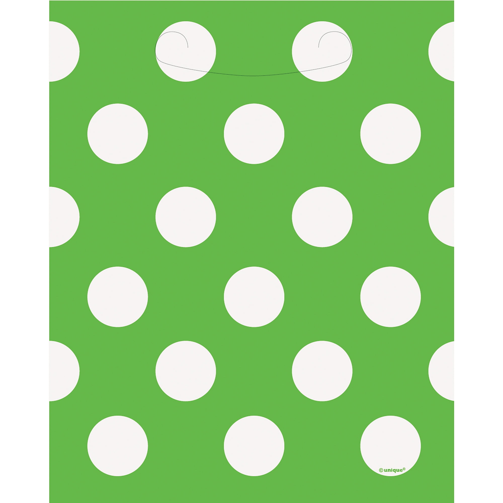Lime Green Polka Dots
