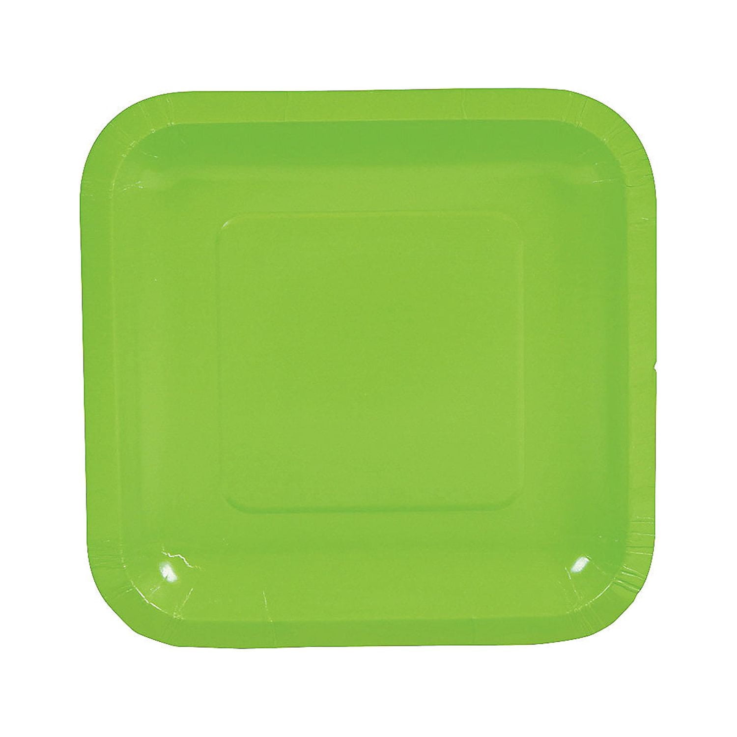 Lime Green Square Paper Dessert Plates - 24 count - Walmart.com