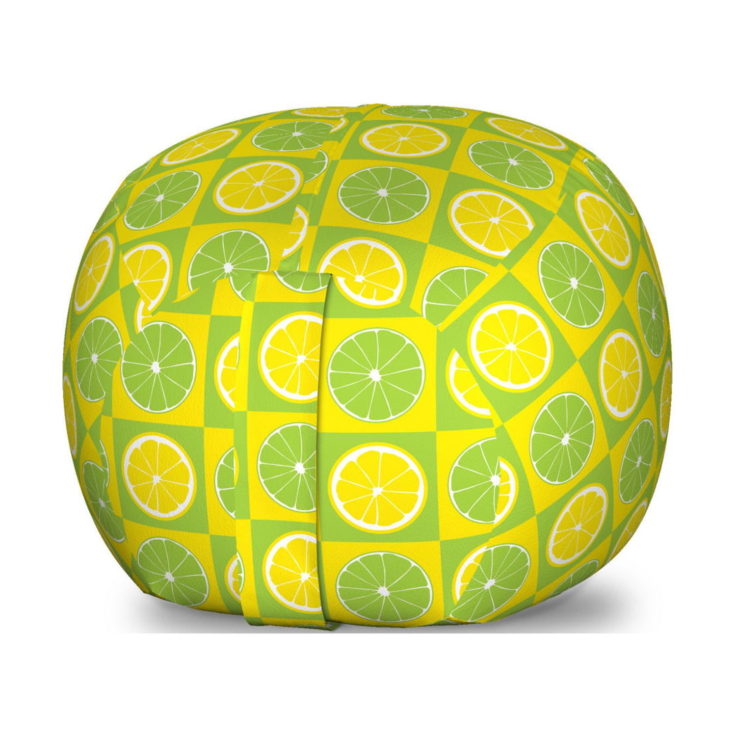 Lime Green Storage Toy Bag Chair, Lemon and Lime in Pop Art Inspired ...