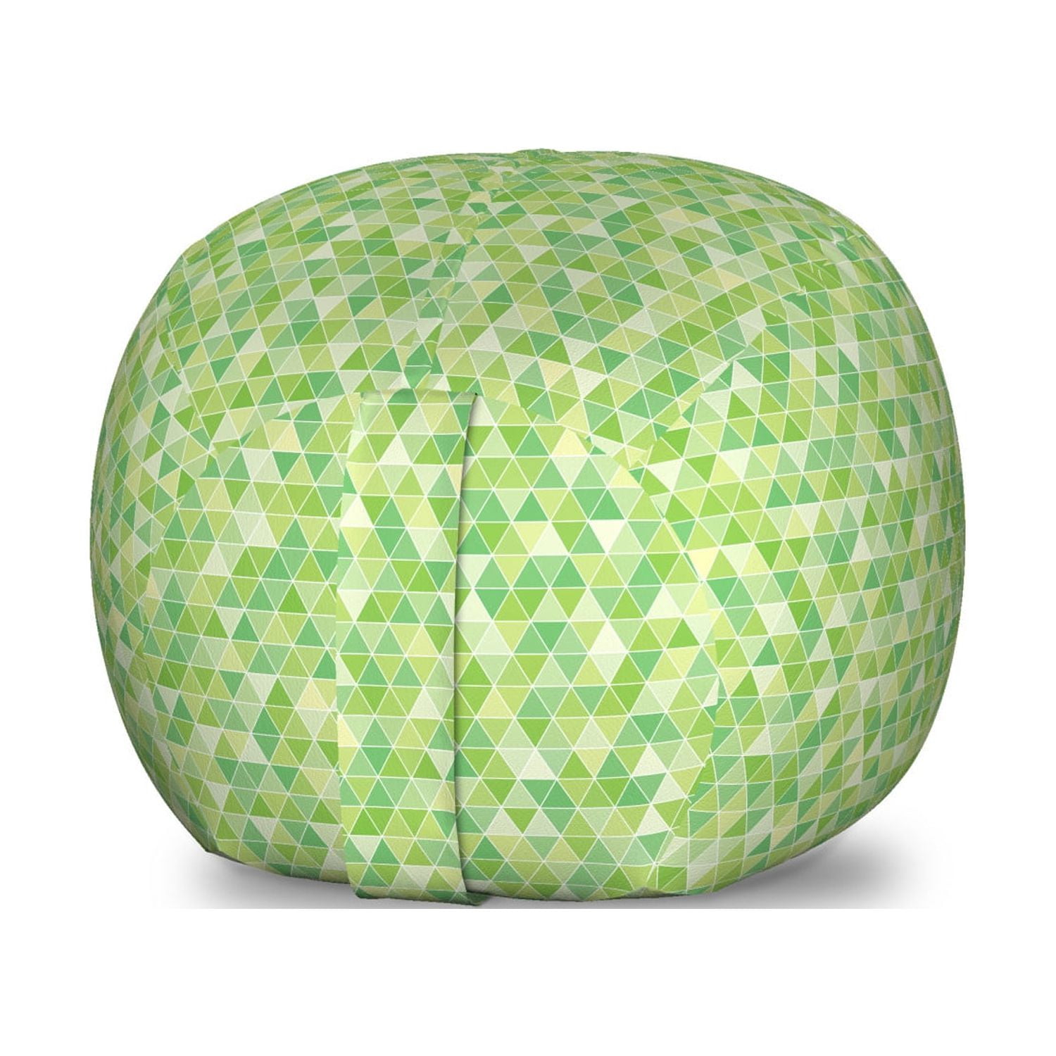 Lime Green Storage Toy Bag Chair, Triangles Geometry Modern Digital ...