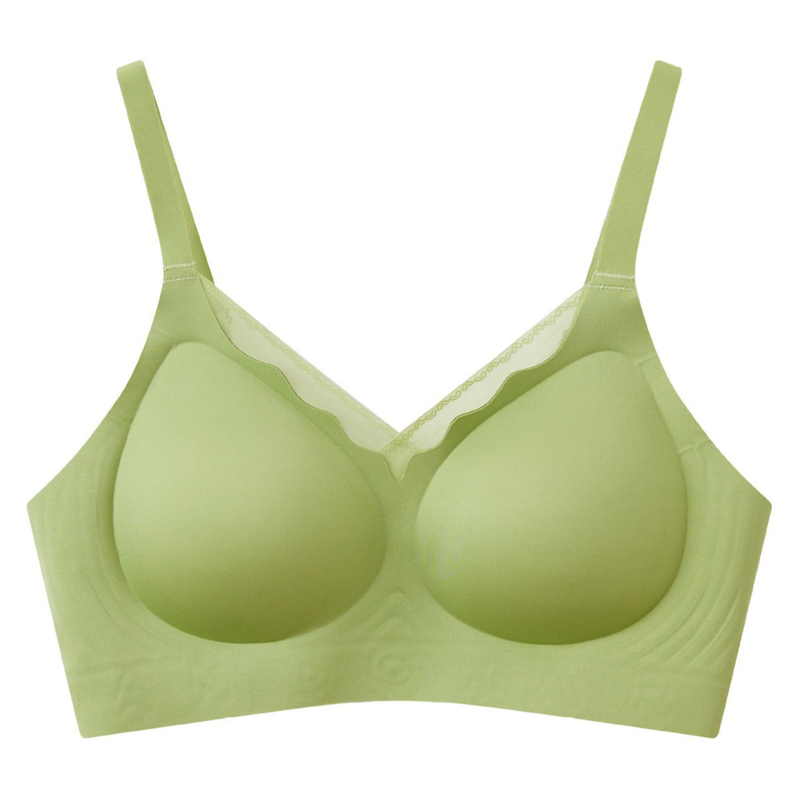 Lime Green Teen Girls Spandex Brunch Button Bras Lingeries for Women ...