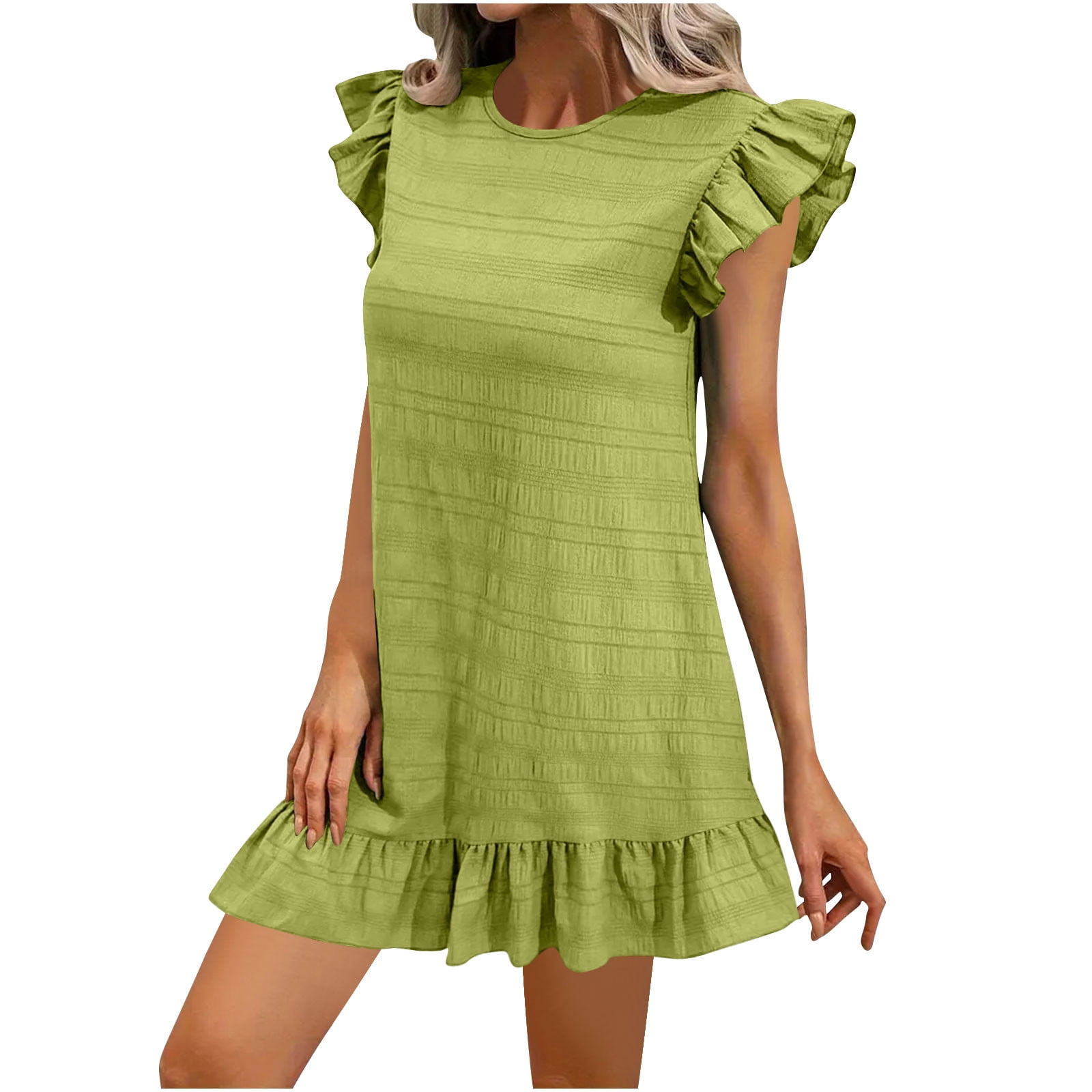 Lime Green Women Formal Date Night Evening Modest Rave Dresses ...