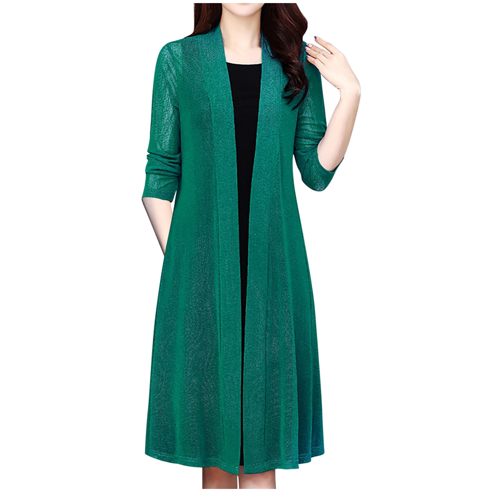 Lime Green Women Spandex Swimsuit Kimono Cover Up Outerwear for Teen ...