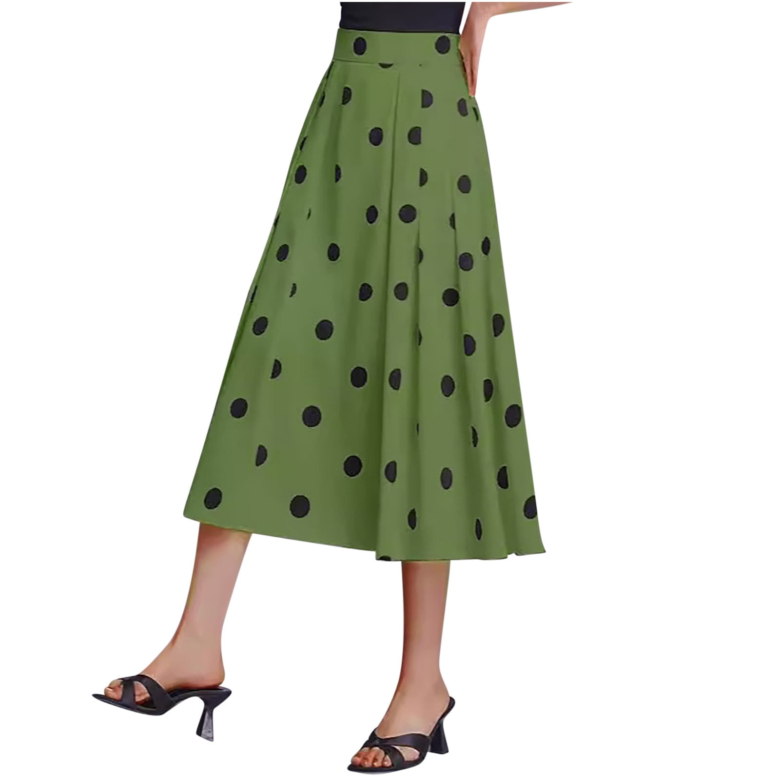 Lime Green Womens Skirts for Women Print Midi A Line Skort 2026 ...