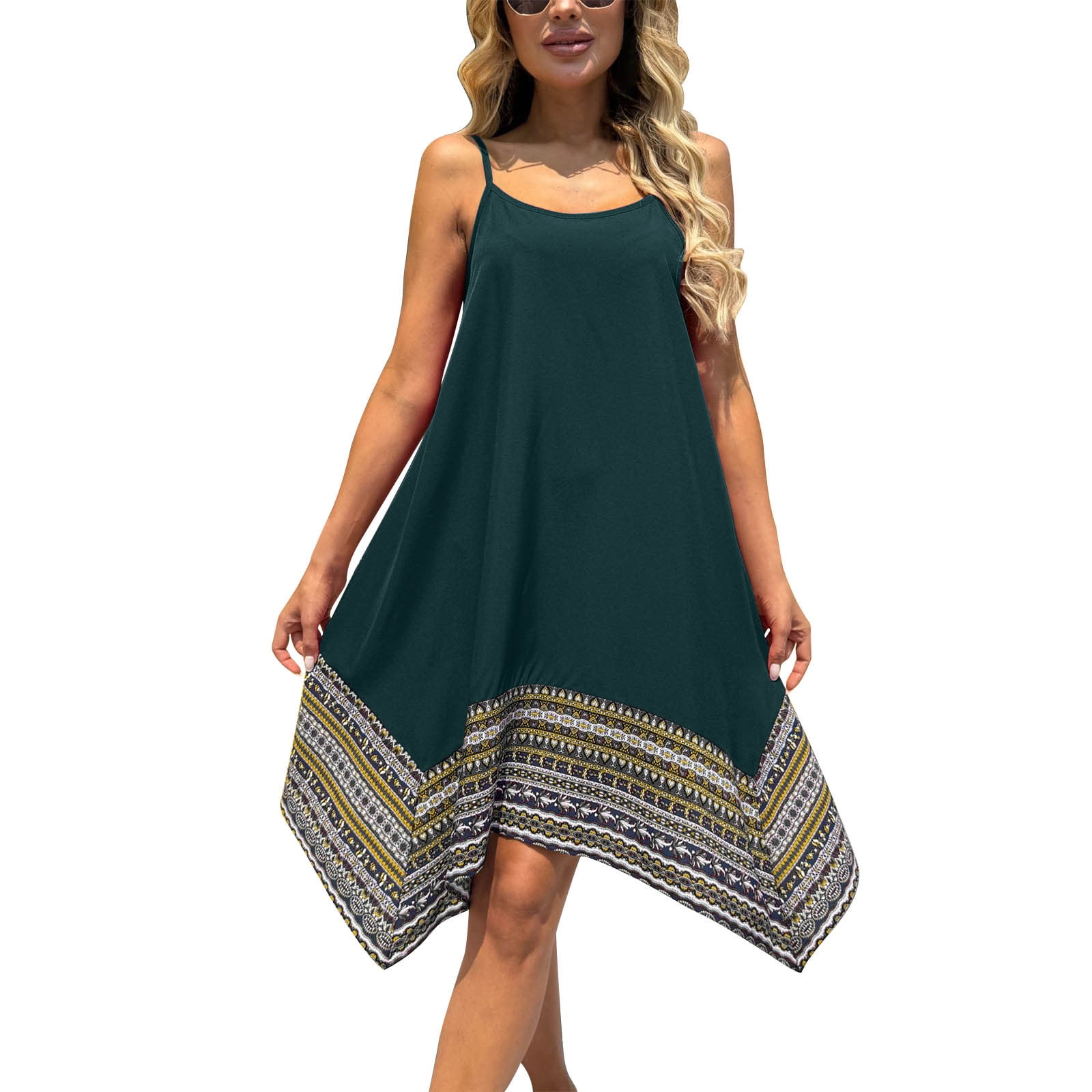 Lime Green Womens Spaghetti Strap Dresses for Ladies Backless Lace Midi Knee High Camisole Cable ...