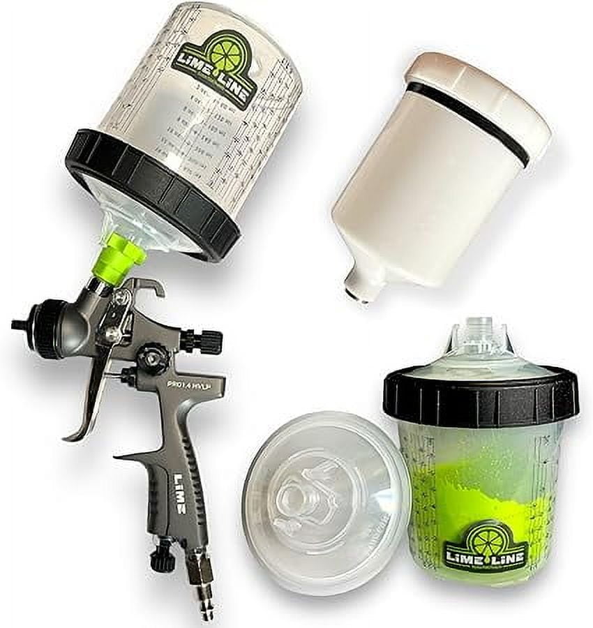 Lime LiNE 1.4 mm PRO HVLP Paint Spray Gun for Automotive Basecoats ...