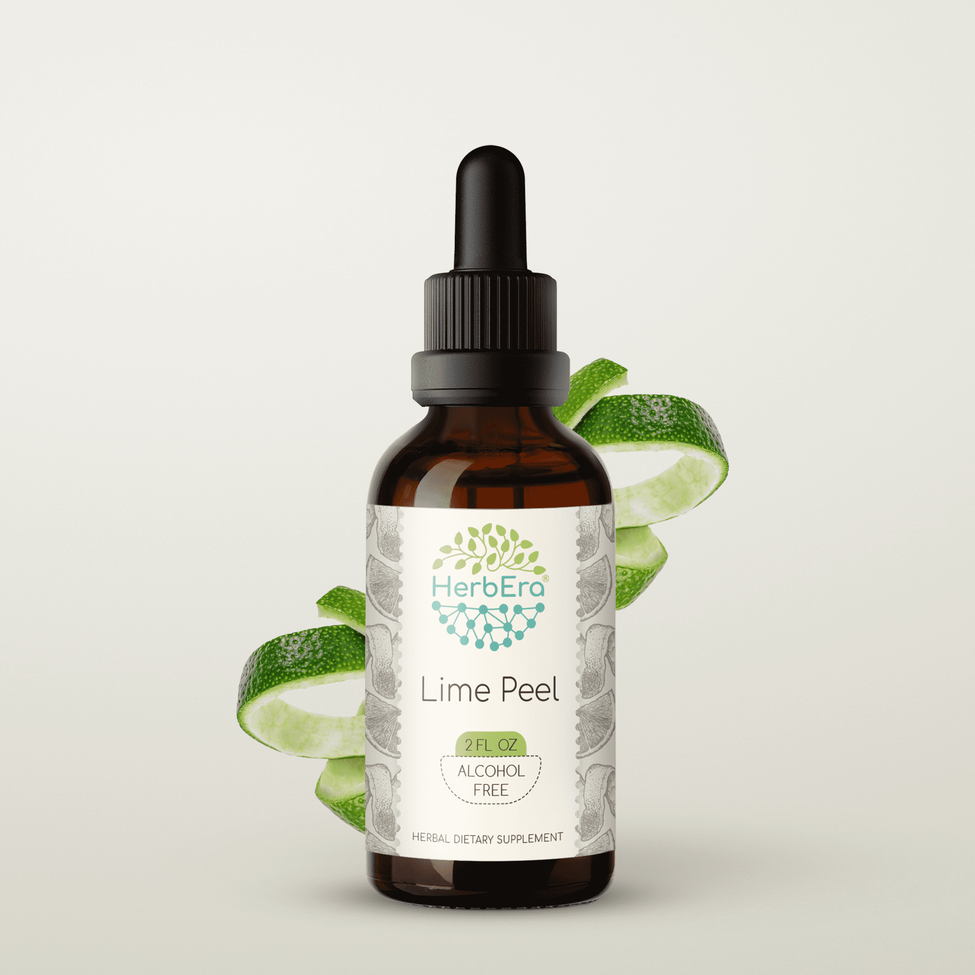 Lime Peel Alcohol-FREE Herbal Extract Tincture, Super-Concentrated ...