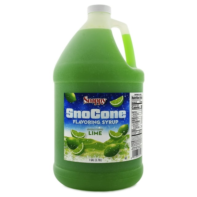 Lime Snappy Snow Cone Syrup (1 Gallon) - Walmart.com