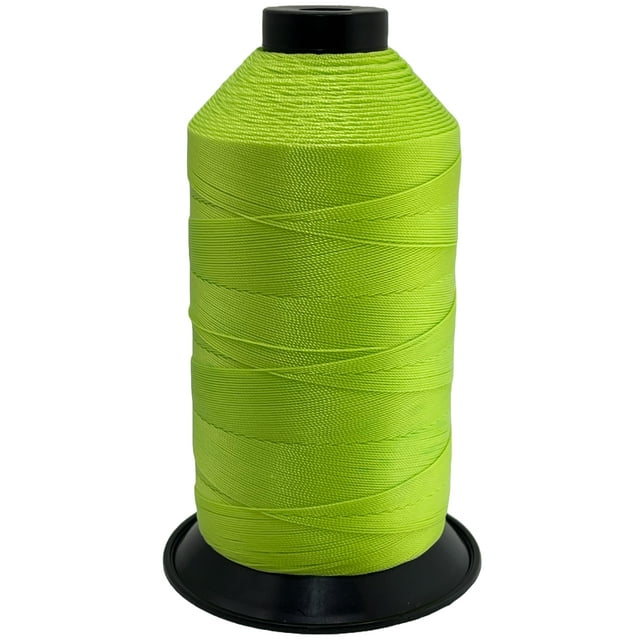 Lime green Bonded Nylon Sewing Thread T70 #69 1500 Yard for Outdoor ...