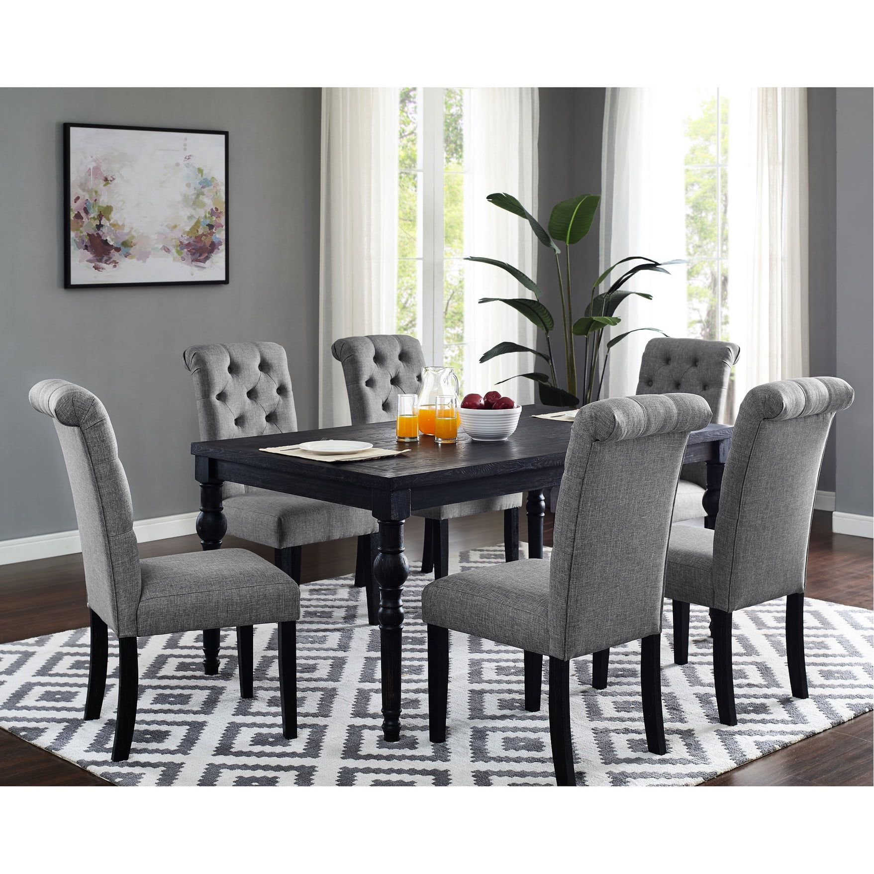 Limed Wood Grain, Turned Table Legs - Enhance Your Dining Experience ...