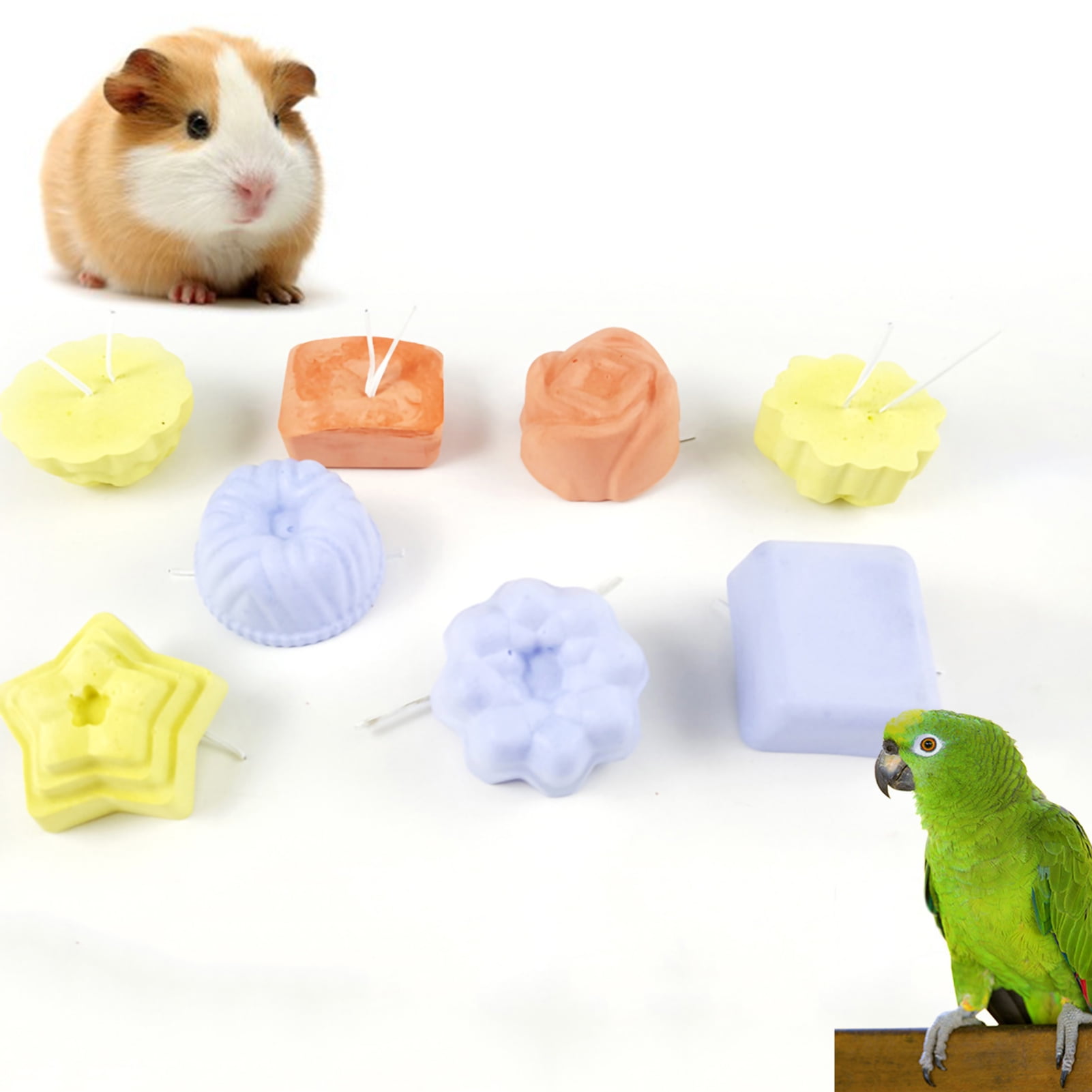 Limei 1.6 Inch Hamster Molar Lava Block Chewing Stone, Small Animal ...