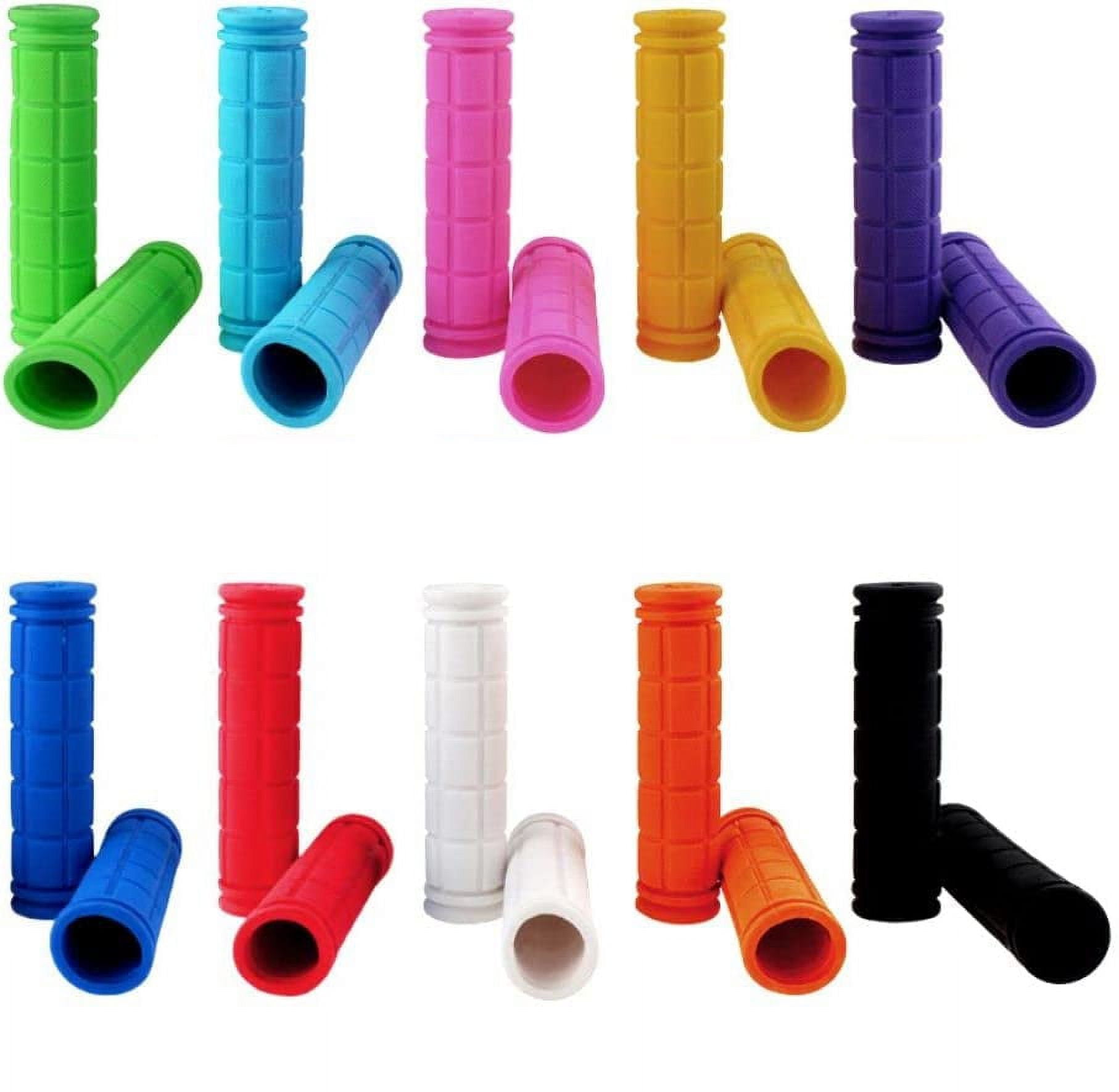 Limei 1 Pair Bike Handlebar Grips for Kids Girls Boys, Non-Slip Rubber ...