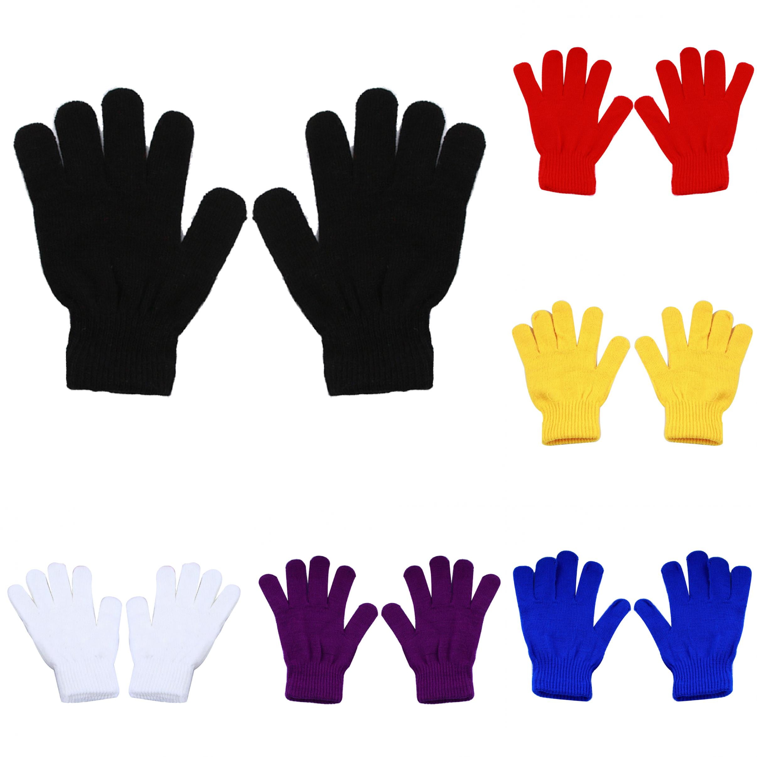 Limei 1 Pair Winter Magic Gloves Warm Strecty Knit Gloves For Men Women ...