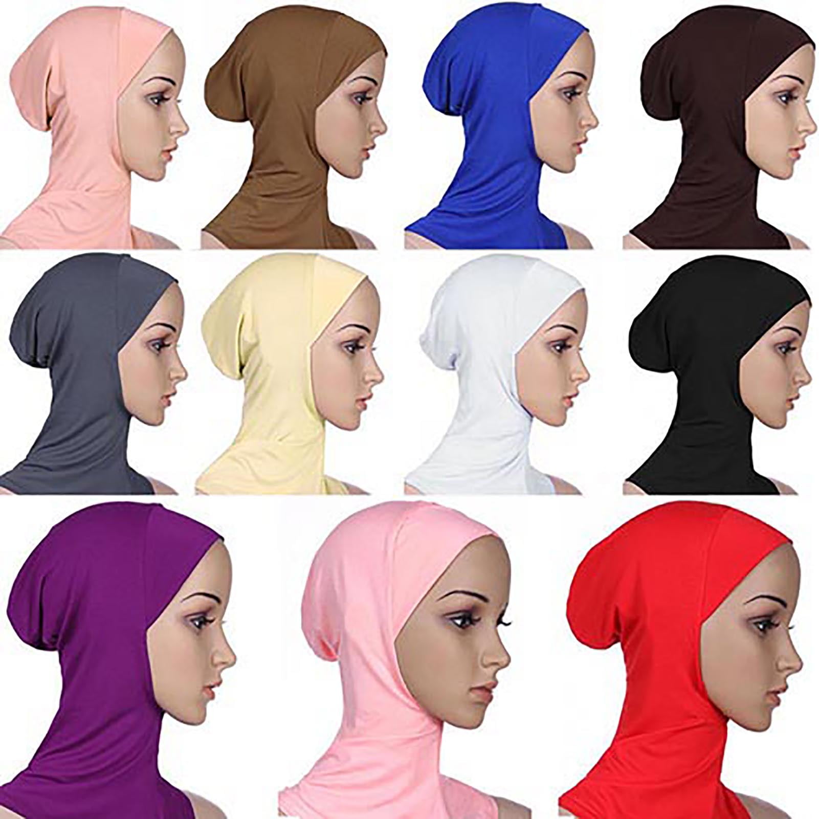 Limei 1 Pieces Hijab Cap Adjustable Muslim Stretchy Turban Full Cover ...