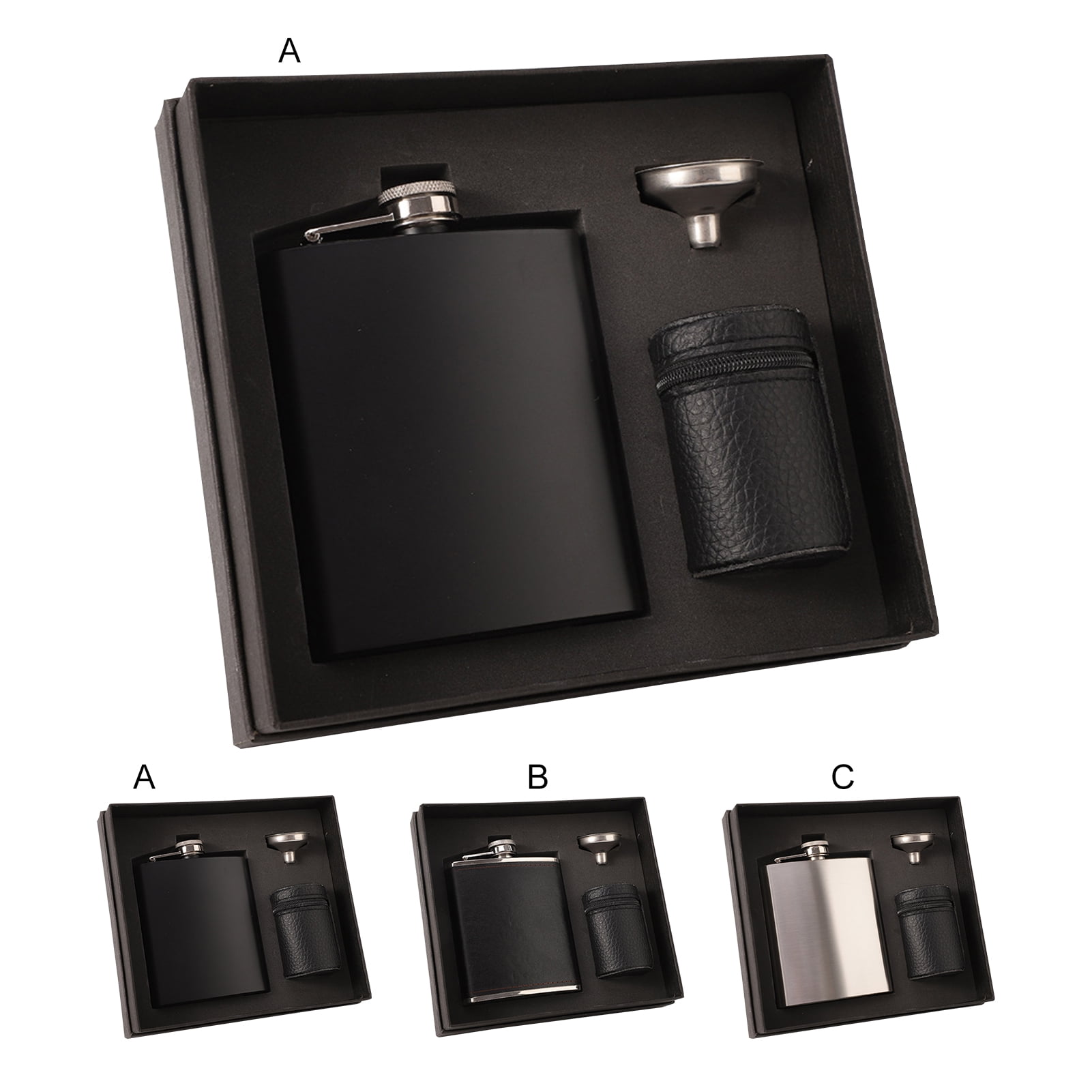 Limei 1 Set Hip Flask Shock-proof Good Sealing Capacity Portable 7oz ...