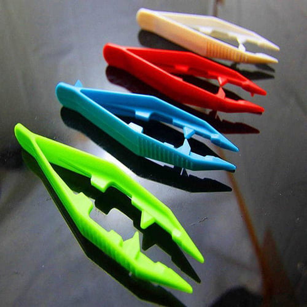 Limei 10Pcs Plastic Tweezers Craft Forceps Tools for Handmade DIY ...