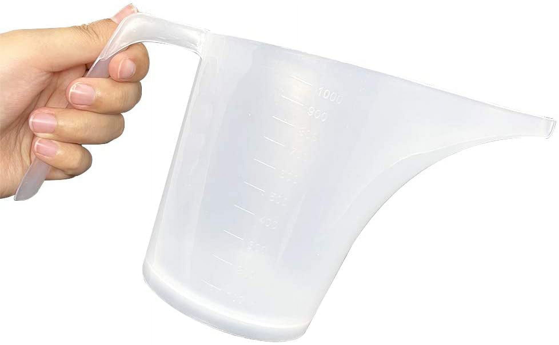 Limei 1Pack 1000 ml Plastic Funnel Pitcher Long Spout Measuring Cup ...