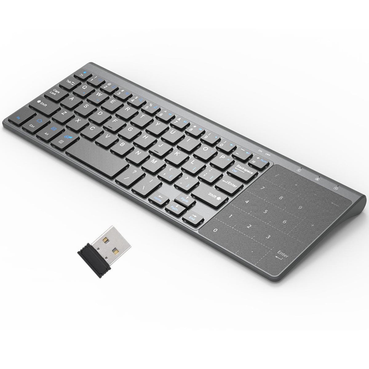 Limei 2.4GHz Wireless Bluetooth Keyboard with Touchpad for PC, Notebook ...