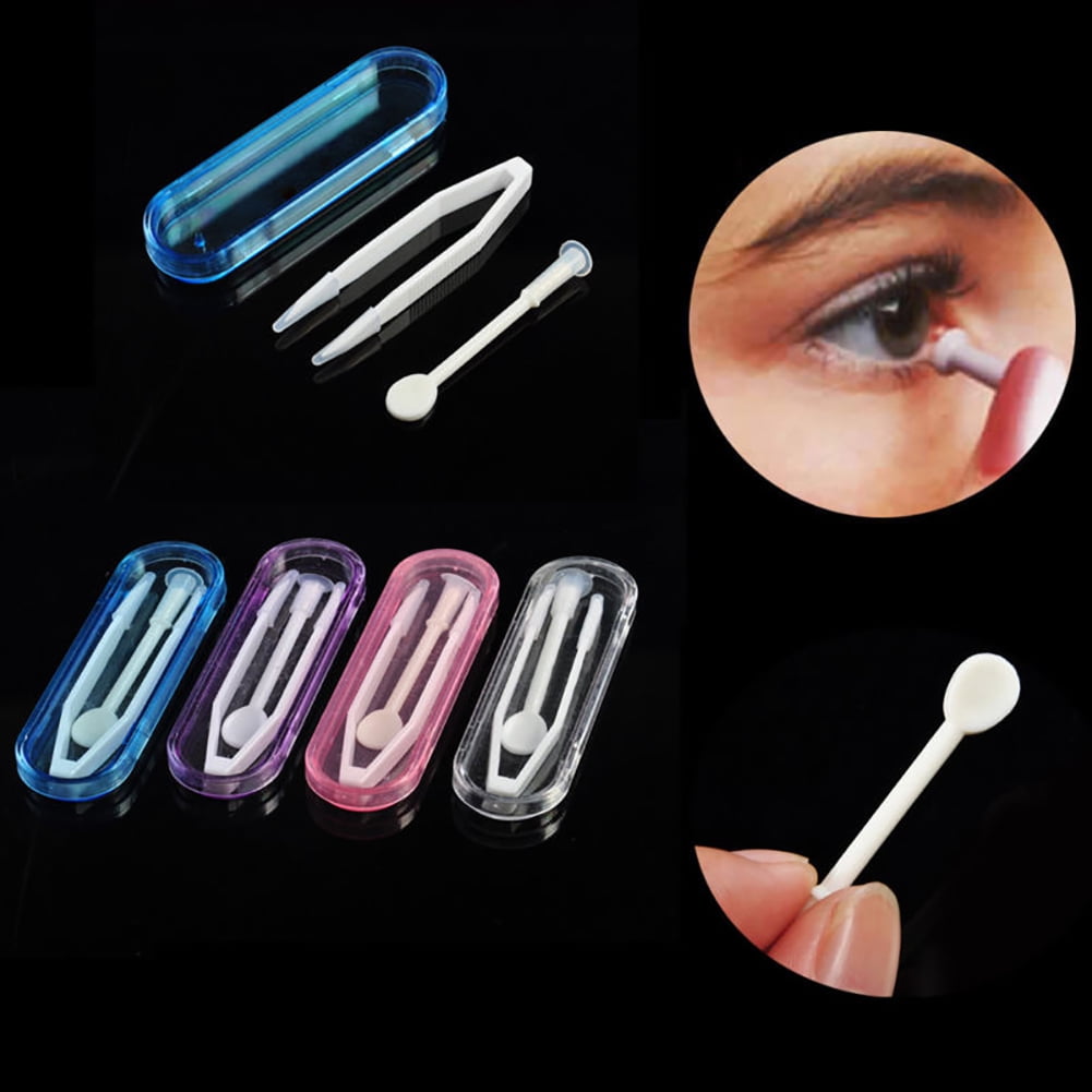 Limei Contact Lens Accessory Kit: 2 Sets of Safety Tweezers and Removal ...